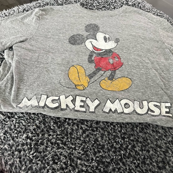 Disney | Tops | Mickey Mouse Gray Tshirt | Poshmark